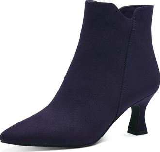 Marco Tozzi Damen Stiefeletten Spitz mit Absatz Elegant, Violett (Purple), 36
