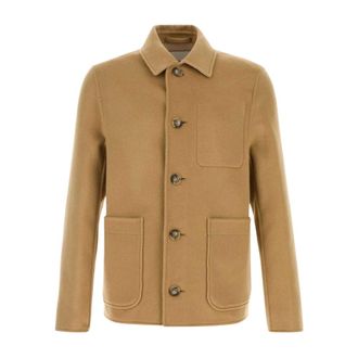 Ami Hemdkragen aus Wolle und Kaschmir - - Jackets - Herren - Beige - M