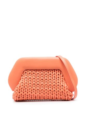 Themoirè sac porté épaule à design tressé - Orange