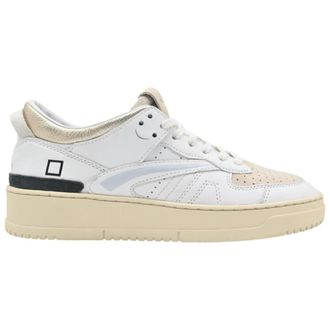 D.A.T.E. Gl&auml;nzend Wei&szlig;e Beige Sneakers - - Shoes - Damen - Wei&szlig; - 41 EU