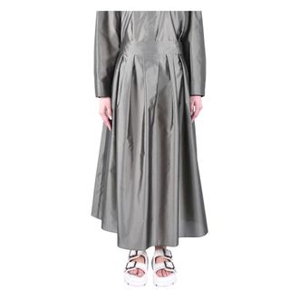 Max Mara Femme, Jupes, Vert, Taille: 42 FR Jupe Maxi Pliss&eacute;e