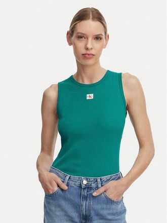 Calvin Klein Jeans Top LV047F246G Dunkelgr&uuml;n Slim Fit