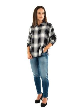 Only Chemisier Riley Cloud Dancer w. Black and Night Sky XS