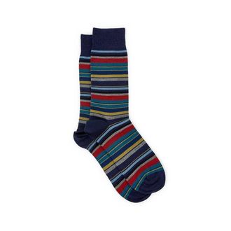 Doré Doré Chaussettes rayées en laine mérinos