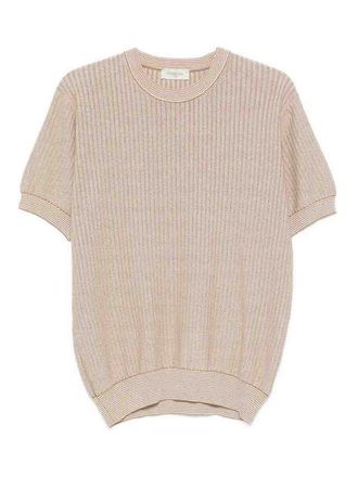 PIACENZA 1733 Pull Col Rond - Beige Clair