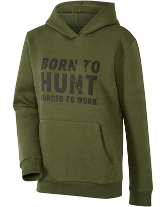 Parforce Damen Hoodie Oliv/Born to Hunt, XL