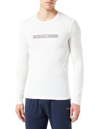 Emporio Armani Shirt &agrave; col Rond pour Homme, cr&egrave;me