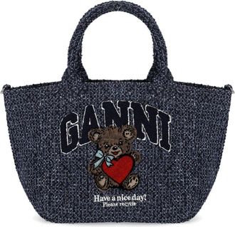 Ganni SAC CABAS SMALL DENIM GANNI