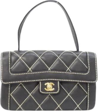 Chanel Pre-owned Cuir sacs-chanel - Femme - Pre-owned - Noir - Taille: ONE Size