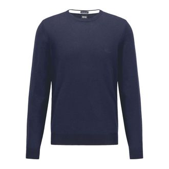 HUGO BOSS Homme, Pulls, Bleu, Taille: 3XL Maglia in Lana Regular Fit Botto-L