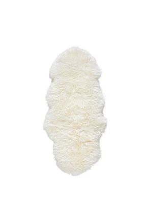 Linea Natura Schaffell Albany, Wei&szlig;, Fell, Tier, Tierform, 65x145 cm, Reach, AZO-frei, f&uuml;r Fu&szlig;bodenheizung geeignet, pflegeleicht, Teppiche & B&ouml;den, Teppiche, Fell