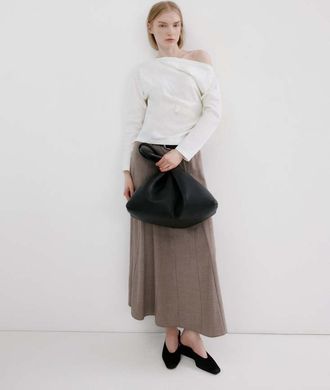 Mango Chemisier coton col asym&eacute;trique blanc cass&eacute; - Femme - S - MANGO