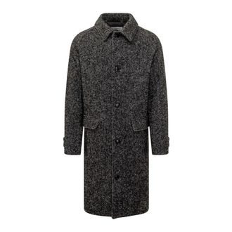 Sebago Manteau Bingham en mohair - Homme - Manteaux - Gris - Taille: L