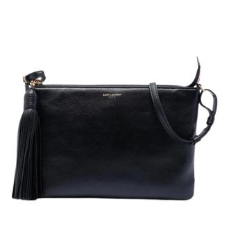 Saint Laurent Pre-owned Leder Umh&auml;ngetasche - - Pre-owned - Damen - Schwarzk - ONE SIZE