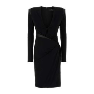 Versace Cocktailkleid Stretch-Krepp-Jersey - - Dresses - Damen - Schwarzk - XS