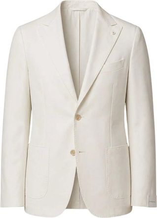 Luigi Bianchi Mantova Homme, Vestes, Blanc, Taille: S Blazer Monopetto