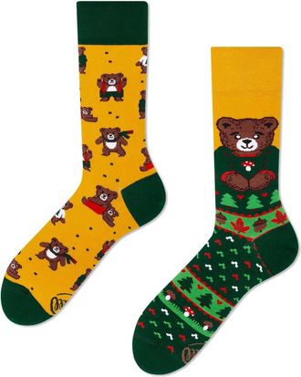 Many Mornings Autumn Teddy - Herbst Socken mit B&auml;r (as3, numeric, numeric_39, numeric_42, regular, regular)