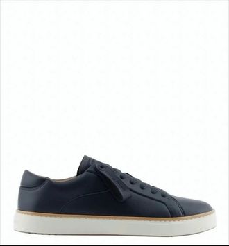 Emporio Armani Low-Top Sneaker - Leather Sneakers With Contrasting Welt Detail - Gr. 40 (EU) - in Wei&szlig; - f&uuml;r Damen