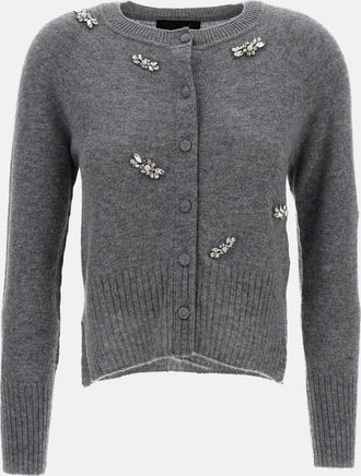 Simone Rocha Kaschmirstrickjacke Mit Kristallen