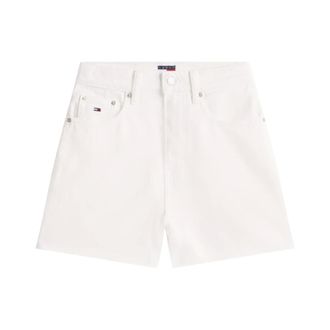 Tommy Jeans Damen, Shorts, Wei&szlig;, W27Gr&ouml;&szlig;e