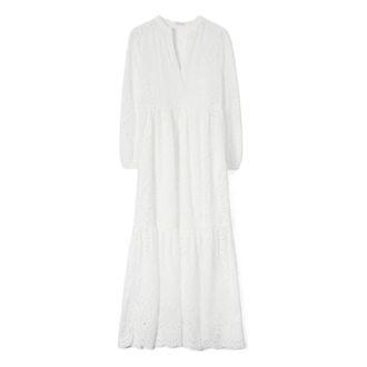 MC2 Saint Barth Sylvia Sangallo Spitzen-Maxikleid - - Dresses - Damen - Wei&szlig; - M