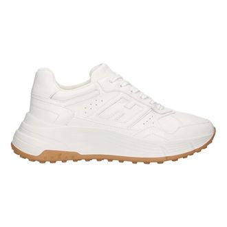 Hogan Femme, Chaussures, Blanc, Taille: 41 EU Baskets en Polyester Style Lac&eacute;