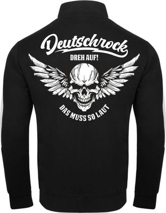 Spass Kostet Herren Trainingsjacke Sweatjacke Deutschrock Dreh auf Das muss so laut Jungs (mit R&uuml;ckendruck) Gr&ouml;&szlig;e S - 3XL