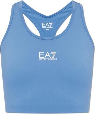 Emporio Armani Emporio Armani Ea7, Femme, Sport, Bleu, Taille: 42 FR Haut dentra&icirc;nement court