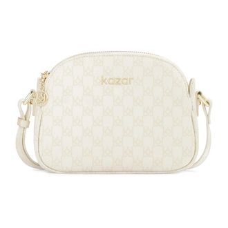 Kazar monogrammierte Leder-Crossbody - - Bags - Damen - Wei&szlig; - ONE SIZE