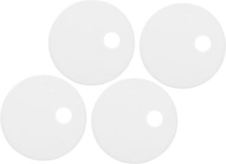 Angoily 2 Paar Wc Sitz Schraubenabdeckungen Weiß Kunststoff Dekorative Toilettenbolzen Abdeckkappen Zum Verbergen Von Schrauben Für Badezimmerzubehör Schnelle