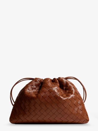 Bottega Veneta Medium Dustbag leather clutch bag with Intrecciato effect - BOTTEGA VENETA - gender_Woman