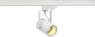 SLV EURO SPOT | Spot für Hochvolt-Stromschiene, LED 3-Phasen-Strahler, Decken-Strahler, Decken-Leuchte, Schienensystem, Innen-Beleuchtung |GU10, weiß, max