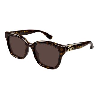 Gucci Eckige Sonnenbrille - - Accessories - Damen - Braun - 55 MM