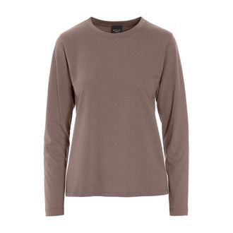 Bitte Kai Rand Enkel og l&aelig;kker basis bluse med lange &aelig;rmer - - Tops - Damen - Braun - M