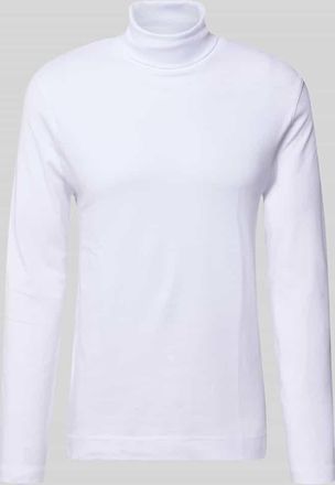 Christian Berg Regular Fit Longsleeve aus reiner Baumwolle mit Rollkragen