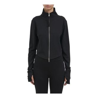 Thom Krom Kapuzenpullover mit durchgehendem Rei&szlig;verschluss aus Baumwolle - - Sweatshirts & Hoodies - Damen - Schwarzk - M