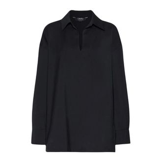 Max Mara Damen, Blusen & Hemden, Blau, SGr&ouml;&szlig;e