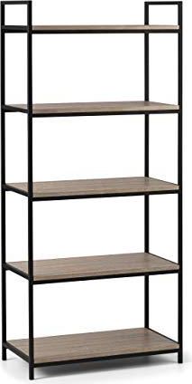 Julian Bowen Tribeca Hohes Bücherregal, Sonoma-Eiche/Schwarz