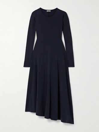 FFORME Jo Asymmetrisches Midikleid Aus Stretch-jersey Aus Seide - Blau
