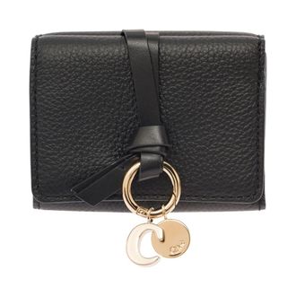 Chlo&eacute; Femme, Accessoires, Noir, Taille: ONE Size Alphabet Tri-Fold Wallet