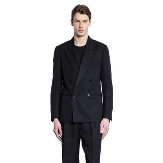 Lardini Wool Mohair double-Breasted Blazer