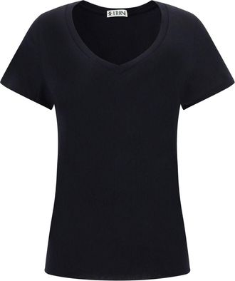 &Eacute;terne t-shirt &agrave; col v - Noir