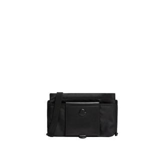 Moncler Moncler Sac &Agrave; Bandouli&egrave;re Kenton En Drill, Homme, Noir, Taille: Uni