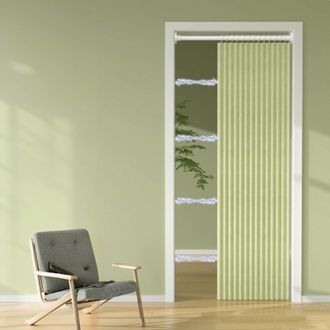 ICEGREY Magnetischer T&uuml;rvorhang f&uuml;r T&uuml;ren, Leinen, Akkordeon-Stil, T&uuml;rvorh&auml;nge f&uuml;r offenen Schrank, Schlafzimmer, Verdunkelung Faltt&uuml;rabdeckung f&uuml;r T&uuml;r, 1 Vor