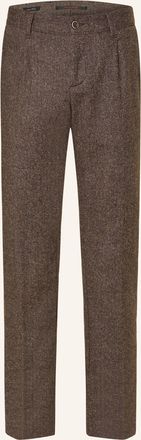 Alberto Flanellhose Lou Regular Fit braun