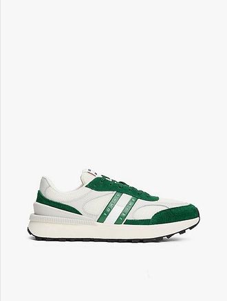 Tommy Hilfiger Baskets multitextures crantées en daim