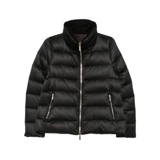 Moorer Femme, Vestes, Noir, Taille: 34 FR Argentea Padded Jacket
