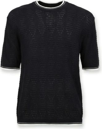 Laneus Homme, Tops, Bleu, Taille: L T-shirt Tricot&eacute;