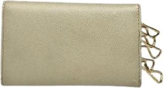Prada Porte-cl&eacute;s et porte-cartes vintage doccasion - Femme - Pre-owned - Beige - Taille: ONE Size
