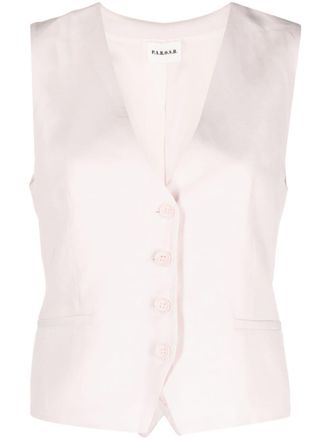 P.A.R.O.S.H. veston &agrave; col v - Rose